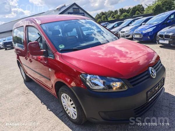 Sarkans Volkswagen Caddy 2016 Ogre, ar dzinēja tilpumu 1.40 L un nobraukumu 197 tūkst. km par 6495 €, foto 3 vietnē AUTOMOTO.COM.LV