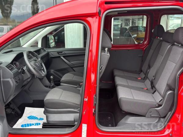 Sarkans Volkswagen Caddy 2016 Ogre, ar dzinēja tilpumu 1.40 L un nobraukumu 197 tūkst. km par 6495 €, foto 11 vietnē AUTOMOTO.COM.LV