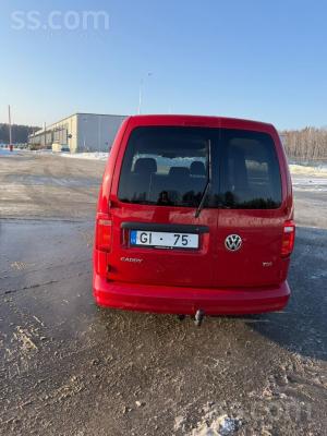 Sarkans Volkswagen Caddy 2017 Rīga, ar dzinēja tilpumu 2.00 L un nobraukumu 240 tūkst. km par 13140 €, foto 3 vietnē AUTOMOTO.COM.LV