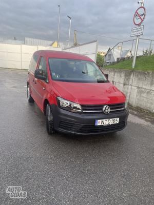 Sarkans Volkswagen Caddy 2017 Alīta, ar dzinēja tilpumu 2.00 L un nobraukumu 190 tūkst. km par 7700 €, foto  vietnē AUTOMOTO.COM.LV