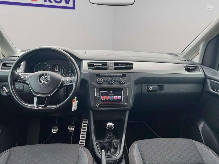 Sarkans Volkswagen Caddy 2018 Kauņa, ar dzinēja tilpumu 2.00 L un nobraukumu 246 tūkst. km par 13999 €, foto 14 vietnē AUTOMOTO.COM.LV