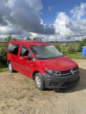 Sarkans Volkswagen Caddy 2019 Šauļi, ar dzinēja tilpumu 1.00 L un nobraukumu 160 tūkst. km par 3400 €, foto  vietnē AUTOMOTO.COM.LV