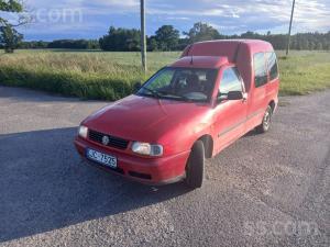 Red Volkswagen Caddy 2002 in Limbazi, with an engine capacity of 1.90 L and mileage of 64 thousand km for 1250 €, photo  on AUTOMOTO.COM.LV