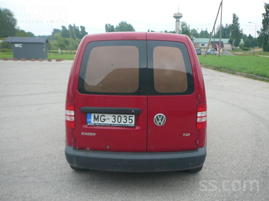 Red Volkswagen Caddy 2013 in Cesis, with an engine capacity of 1.60 L and mileage of 0 thousand km for 2450 €, photo 7 on AUTOMOTO.COM.LV