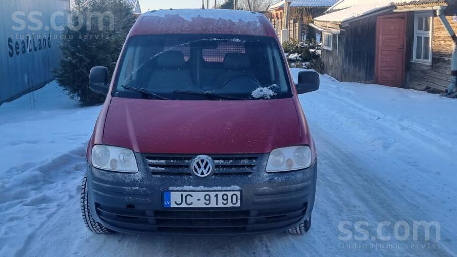 Sarkans Volkswagen Caddy 2005 Cēsis, ar dzinēja tilpumu 2.00 L un nobraukumu 468 tūkst. km par 1700 €, foto 3 vietnē AUTOMOTO.COM.LV