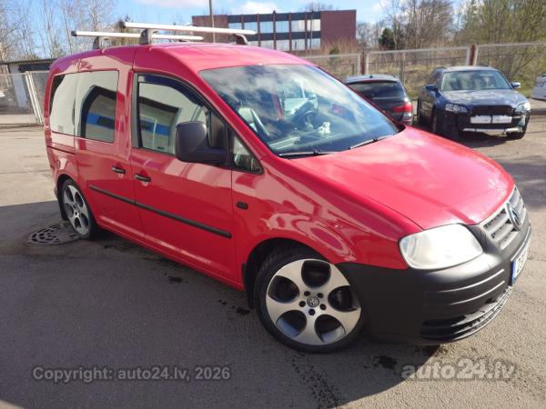 Red Volkswagen Caddy 2006 in Tallinn, with an engine capacity of 1.90 L and mileage of 470 thousand km for 2999 €, photo 1 on AUTOMOTO.COM.LV