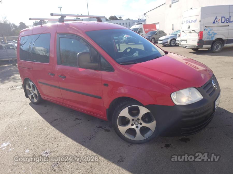 Sarkans Volkswagen Caddy 2006 Tallina, ar dzinēja tilpumu 1.90 L un nobraukumu 470 tūkst. km par 2999 €, foto 4 vietnē AUTOMOTO.COM.LV