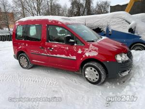 Sarkans Volkswagen Caddy 2007 Tallina, ar dzinēja tilpumu 1.40 L un nobraukumu 191 tūkst. km par 2999 €, foto  vietnē AUTOMOTO.COM.LV