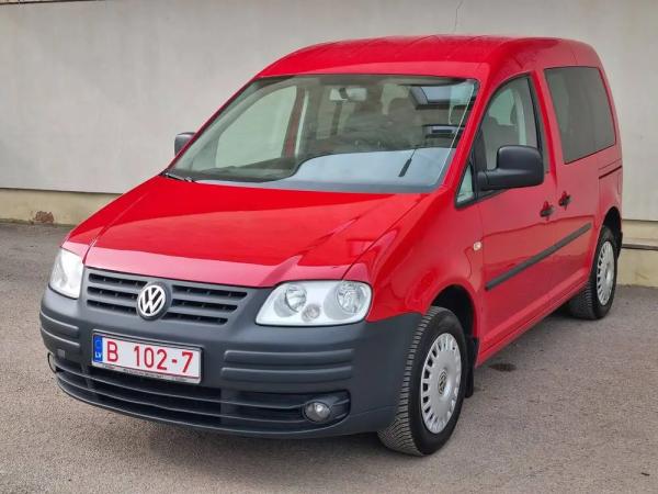 Sarkans Volkswagen Caddy 2007 Ogre, ar dzinēja tilpumu 1.90 L un nobraukumu 226 tūkst. km par 4750 €, foto 1 vietnē AUTOMOTO.COM.LV
