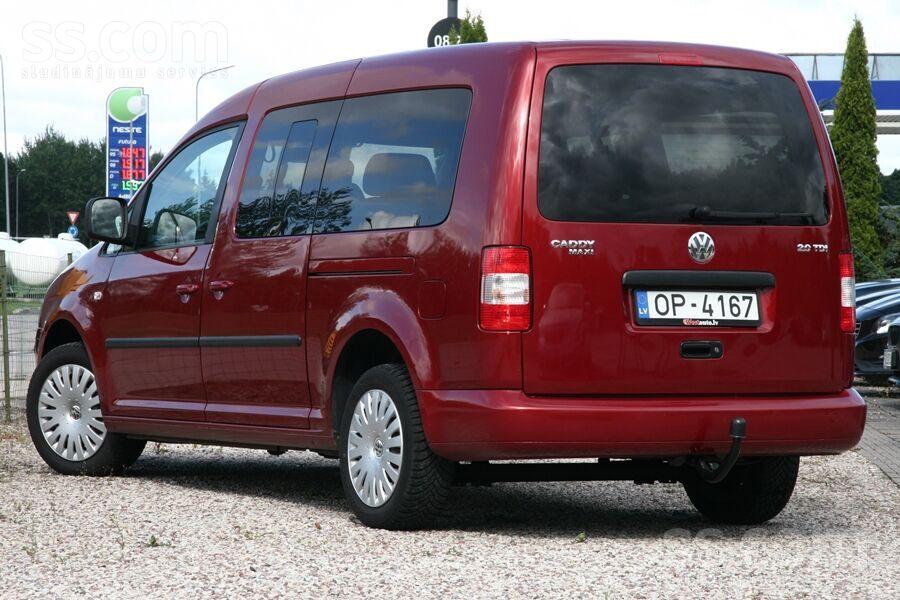 Red Volkswagen Caddy 2009 in Tukums, with an engine capacity of 2.00 L and mileage of 273 thousand km for 5650 €, photo 5 on AUTOMOTO.COM.LV