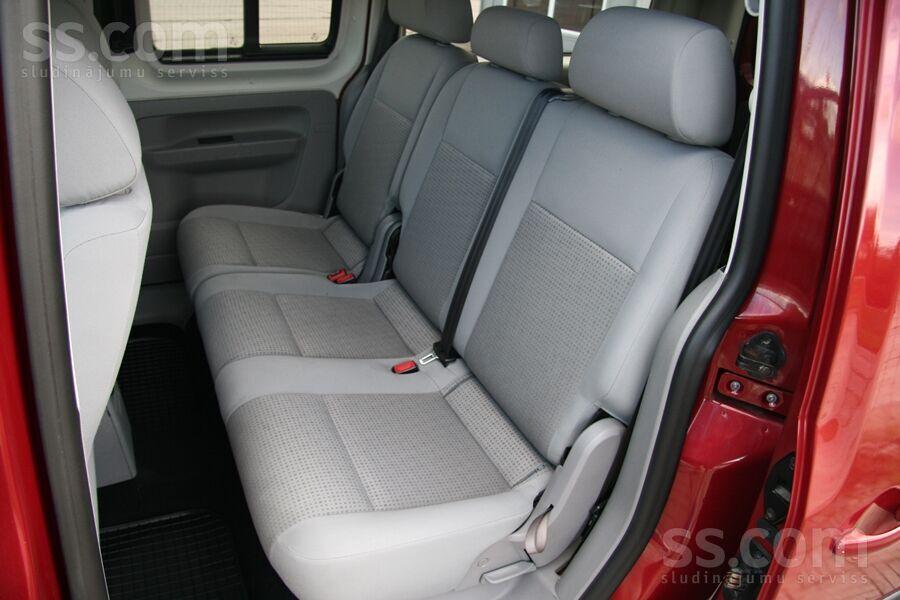 Red Volkswagen Caddy 2009 in Tukums, with an engine capacity of 2.00 L and mileage of 273 thousand km for 5650 €, photo 7 on AUTOMOTO.COM.LV