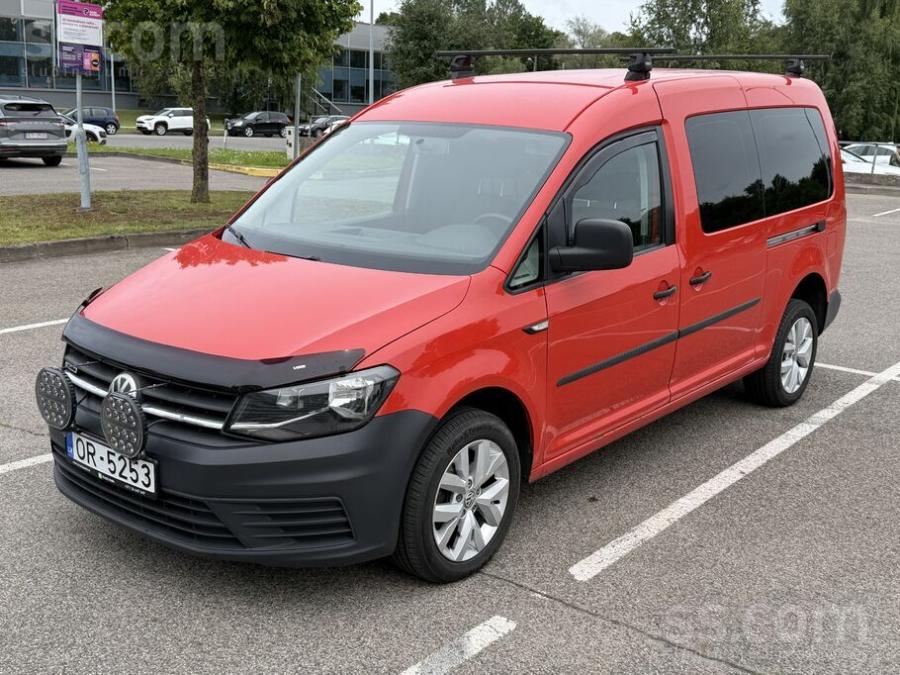 Sarkans Volkswagen Caddy 2018 Rīga, ar dzinēja tilpumu 2.00 L un nobraukumu 197 tūkst. km par 11900 €, foto 1 vietnē AUTOMOTO.COM.LV