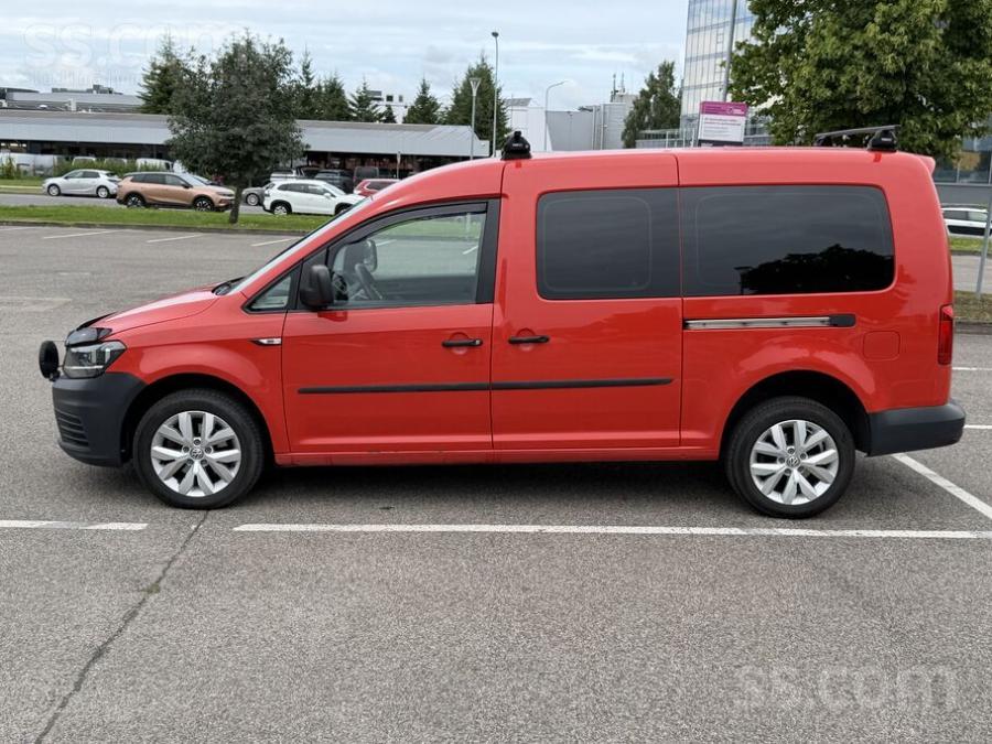 Sarkans Volkswagen Caddy 2018 Rīga, ar dzinēja tilpumu 2.00 L un nobraukumu 197 tūkst. km par 11900 €, foto 3 vietnē AUTOMOTO.COM.LV