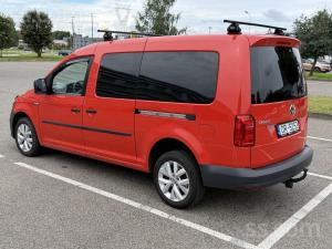 Sarkans Volkswagen Caddy 2018 Rīga, ar dzinēja tilpumu 2.00 L un nobraukumu 197 tūkst. km par 11900 €, foto 4 vietnē AUTOMOTO.COM.LV