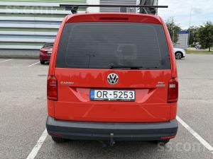 Sarkans Volkswagen Caddy 2018 Rīga, ar dzinēja tilpumu 2.00 L un nobraukumu 197 tūkst. km par 11900 €, foto 5 vietnē AUTOMOTO.COM.LV