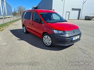 Sarkans Volkswagen Caddy 2021 Tallina, ar dzinēja tilpumu 2.00 L un nobraukumu 155 tūkst. km par 19500 €, foto  vietnē AUTOMOTO.COM.LV