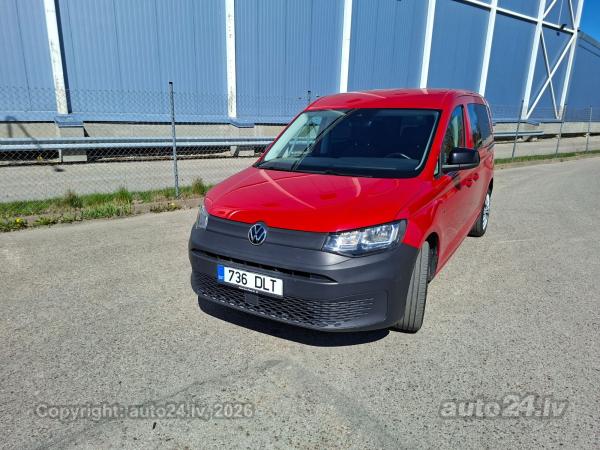 Red Volkswagen Caddy 2021 in Tallinn, with an engine capacity of 2.00 L and mileage of 155 thousand km for 19500 €, photo 2 on AUTOMOTO.COM.LV