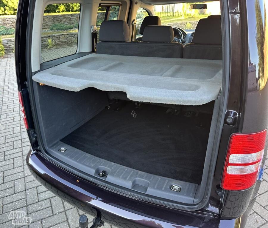 Violet Volkswagen Caddy 2014 in Kedainiai, with an engine capacity of 1.60 L and mileage of 213 thousand km for 6999 €, photo 12 on AUTOMOTO.COM.LV