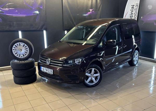 Violet Volkswagen Caddy 2016 in Vilnius, with an engine capacity of 2.00 L and mileage of 220 thousand km for 11950 €, photo 1 on AUTOMOTO.COM.LV