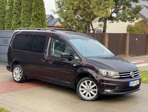 Violet Volkswagen Caddy 2017 in Marijampole, with an engine capacity of 1.97 L and mileage of 194 thousand km for 15750 €, photo 1 on AUTOMOTO.COM.LV