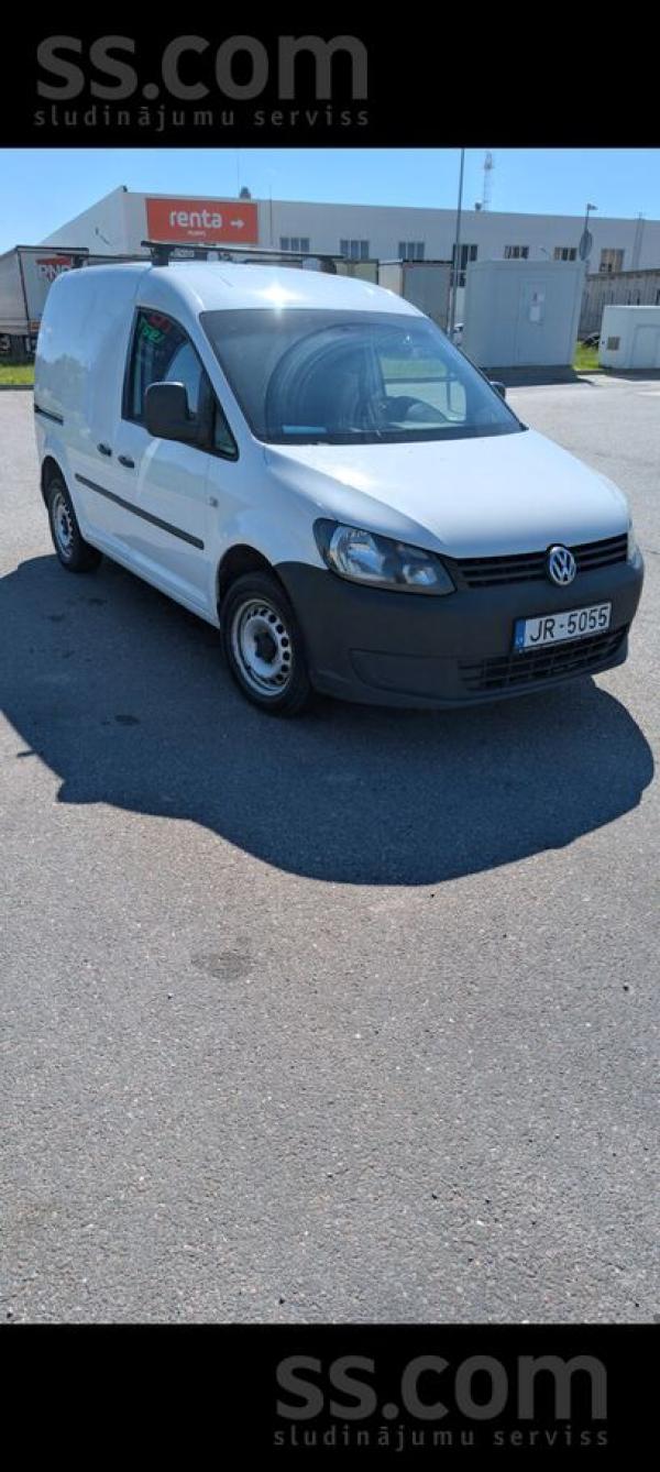 White Volkswagen Caddy 2014 in Riga, with an engine capacity of 1.60 L and mileage of 328 thousand km for 3000 €, photo 3 on AUTOMOTO.COM.LV