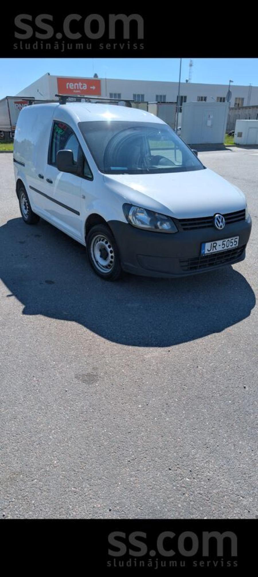 White Volkswagen Caddy 2014 in Riga, with an engine capacity of 1.60 L and mileage of 328 thousand km for 3000 €, photo 4 on AUTOMOTO.COM.LV