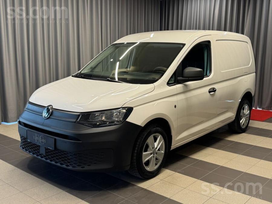 White Volkswagen Caddy 2021 in Riga, with an engine capacity of 2.00 L and mileage of 204 thousand km for 11990 €, photo 1 on AUTOMOTO.COM.LV