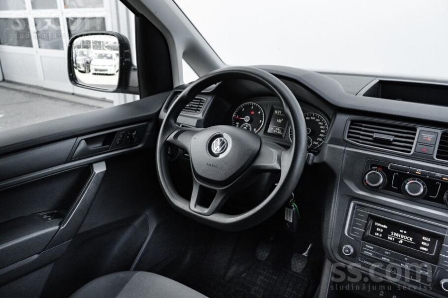 White Volkswagen Caddy 2020 in Riga, with an engine capacity of 2.00 L and mileage of 157 thousand km for 9850 €, photo 18 on AUTOMOTO.COM.LV