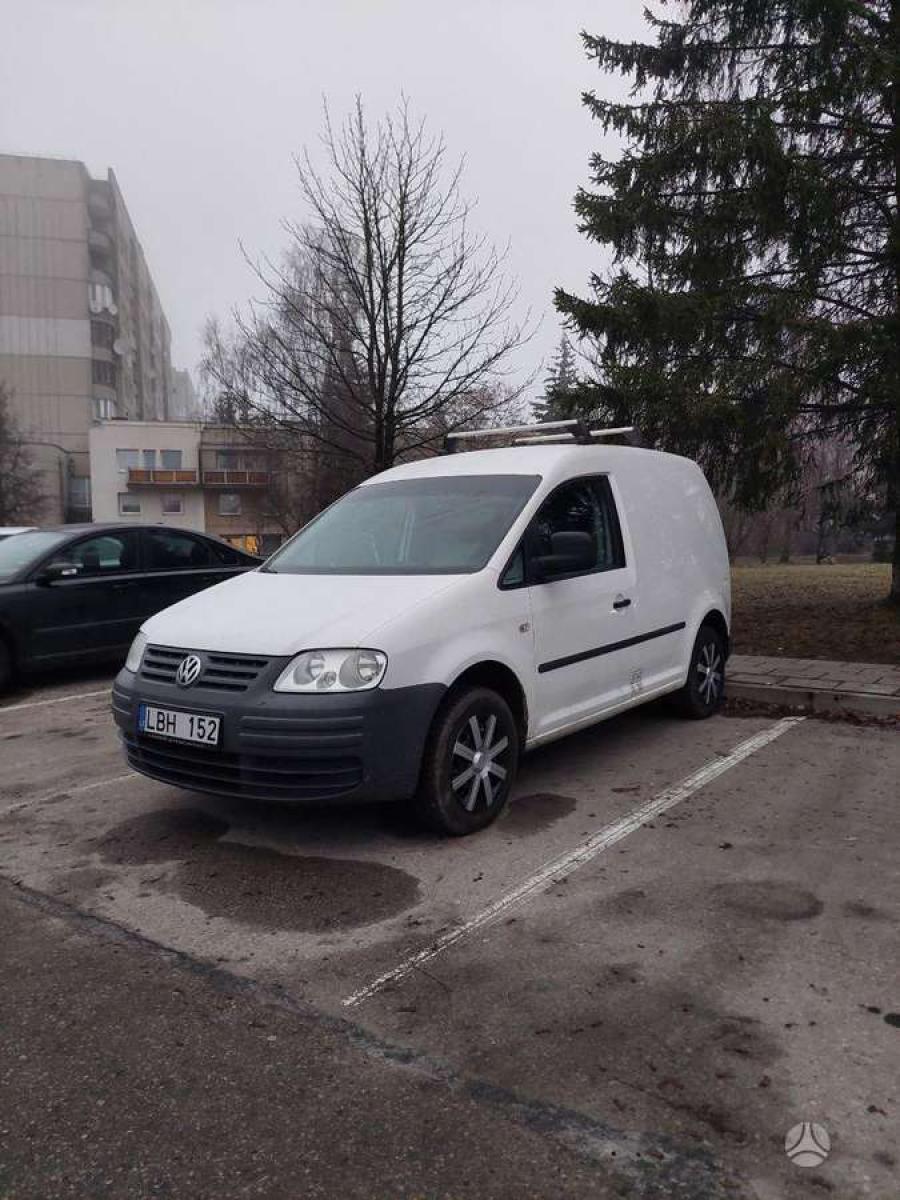 White Volkswagen Caddy 2008 in Vilnius, with an engine capacity of 2.00 L and mileage of 237 thousand km for 1350 €, photo 1 on AUTOMOTO.COM.LV