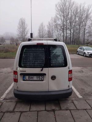 White Volkswagen Caddy 2008 in Vilnius, with an engine capacity of 2.00 L and mileage of 237 thousand km for 1350 €, photo 4 on AUTOMOTO.COM.LV