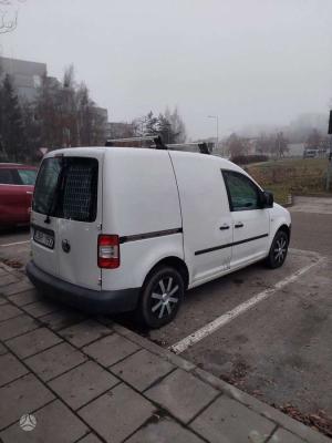 White Volkswagen Caddy 2008 in Vilnius, with an engine capacity of 2.00 L and mileage of 237 thousand km for 1350 €, photo 5 on AUTOMOTO.COM.LV