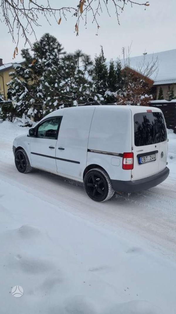 White Volkswagen Caddy 2008 in Klaipeda, with an engine capacity of 1.97 L and mileage of 294 thousand km for 1800 €, photo 2 on AUTOMOTO.COM.LV