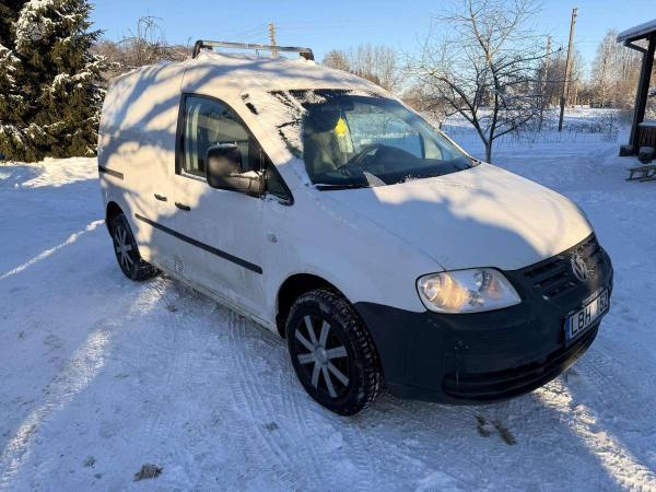 White Volkswagen Caddy 2008 in Alytus, with an engine capacity of 2.00 L and mileage of 230 thousand km for 1440 €, photo 2 on AUTOMOTO.COM.LV