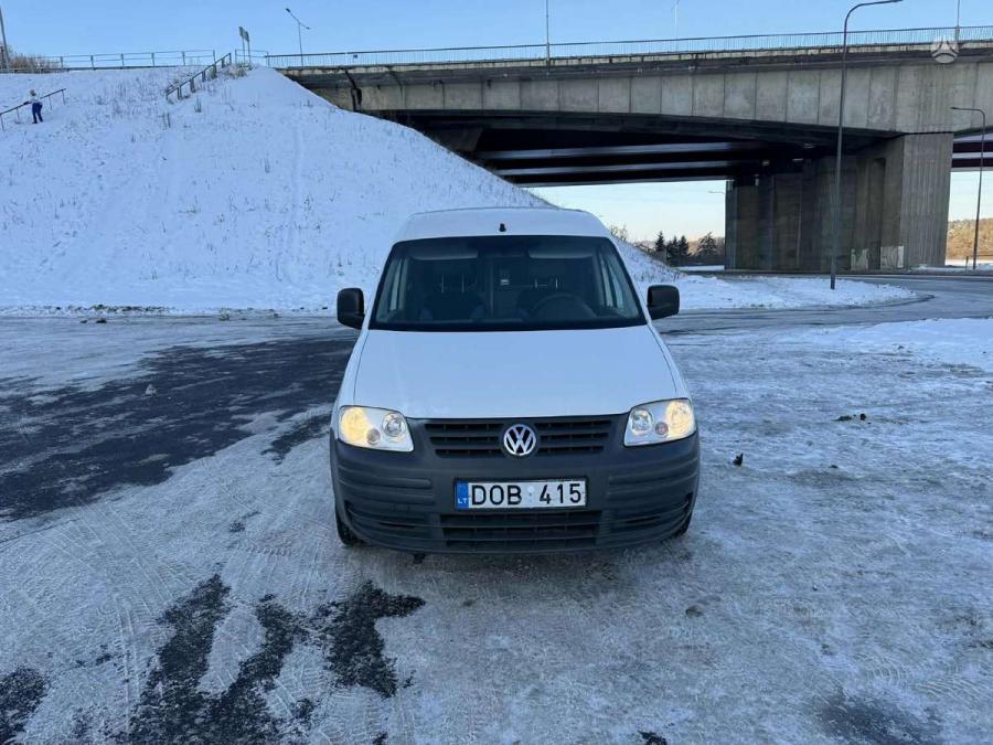 White Volkswagen Caddy 2008 in Kaunas, with an engine capacity of 1.97 L and mileage of 321 thousand km for 1150 €, photo 2 on AUTOMOTO.COM.LV