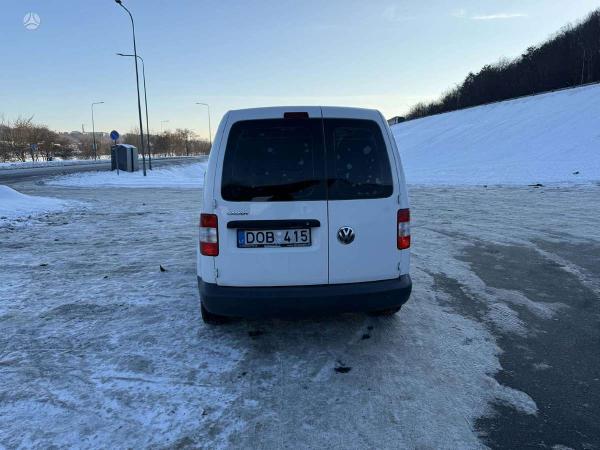 White Volkswagen Caddy 2008 in Kaunas, with an engine capacity of 1.97 L and mileage of 321 thousand km for 1150 €, photo 4 on AUTOMOTO.COM.LV