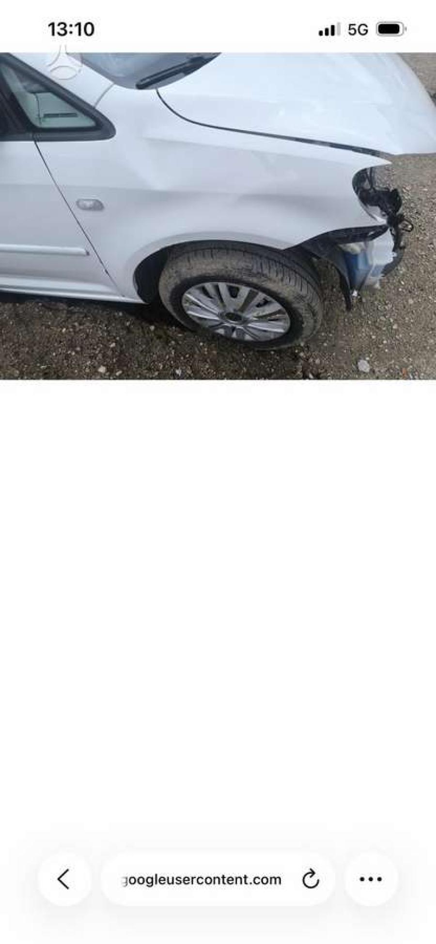 White Volkswagen Caddy 2011 in Vilnius, with an engine capacity of 1.60 L and mileage of 265 thousand km for 1500 €, photo 4 on AUTOMOTO.COM.LV