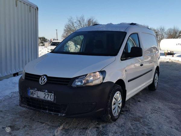 White Volkswagen Caddy 2013 in Vilnius, with an engine capacity of 1.60 L and mileage of 333 thousand km for 4850 €, photo 7 on AUTOMOTO.COM.LV