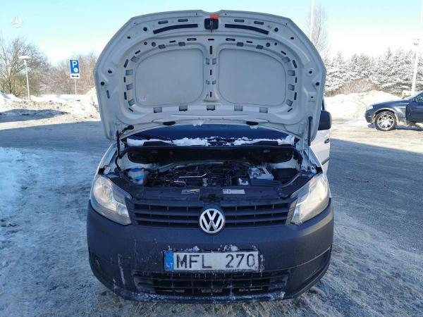 White Volkswagen Caddy 2013 in Vilnius, with an engine capacity of 1.60 L and mileage of 333 thousand km for 4850 €, photo 9 on AUTOMOTO.COM.LV