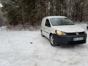 White Volkswagen Caddy 2014 in Vilnius, with an engine capacity of 1.60 L and mileage of 305 thousand km for 3900 €, photo 2 on AUTOMOTO.COM.LV