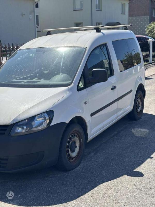 White Volkswagen Caddy 2014 in Klaipeda, with an engine capacity of 1.60 L and mileage of 240 thousand km for 5800 €, photo 2 on AUTOMOTO.COM.LV