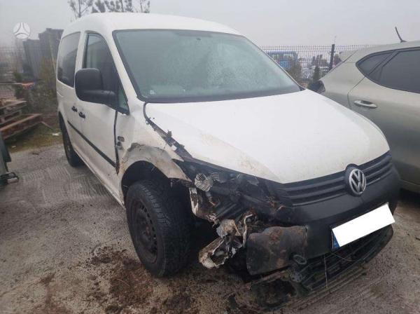 White Volkswagen Caddy 2015 in Anyksciai, with an engine capacity of 1.60 L and mileage of 260 thousand km for 2178 €, photo 2 on AUTOMOTO.COM.LV