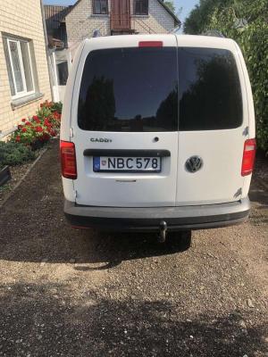 White Volkswagen Caddy 2015 in Sakiai, with an engine capacity of 1.60 L and mileage of 249 thousand km for 6800 €, photo 6 on AUTOMOTO.COM.LV