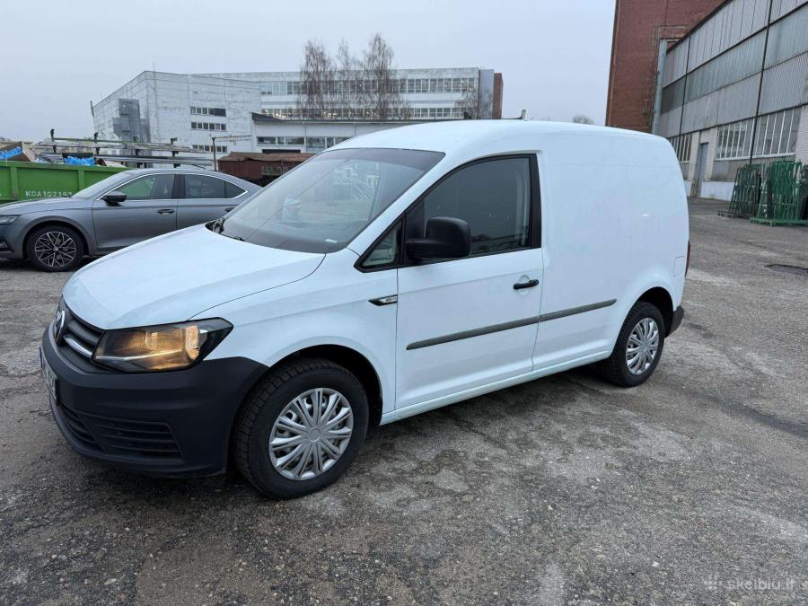 White Volkswagen Caddy 2016 in Vilnius, with an engine capacity of 2.00 L and mileage of 179 thousand km for 4400 €, photo 1 on AUTOMOTO.COM.LV
