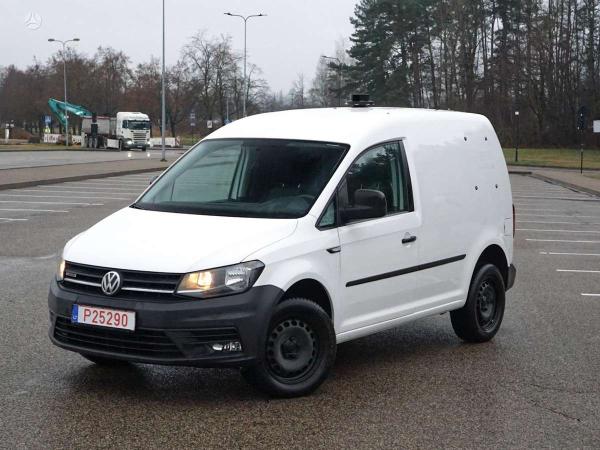White Volkswagen Caddy 2016 in Vilnius, with an engine capacity of 1.97 L and mileage of 120 thousand km for 12000 €, photo 1 on AUTOMOTO.COM.LV