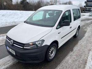 White Volkswagen Caddy 2016 in Vilnius, with an engine capacity of 1.97 L and mileage of 88 thousand km for 4900 €, photo  on AUTOMOTO.COM.LV