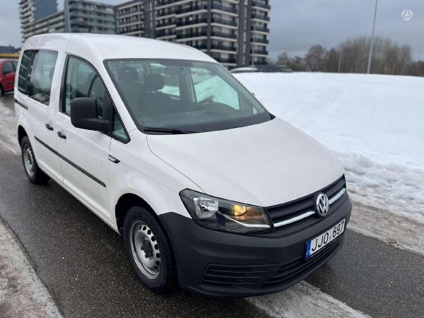 White Volkswagen Caddy 2016 in Vilnius, with an engine capacity of 1.97 L and mileage of 88 thousand km for 4900 €, photo 2 on AUTOMOTO.COM.LV