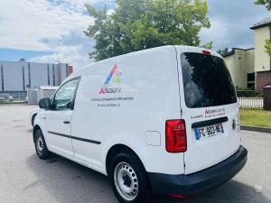 White Volkswagen Caddy 2016 in Kaunas, with an engine capacity of 1.60 L and mileage of 210 thousand km for 4700 €, photo 4 on AUTOMOTO.COM.LV