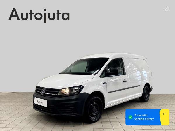 White Volkswagen Caddy 2017 in Kaunas, with an engine capacity of 1.97 L and mileage of 109 thousand km for 13500 €, photo 1 on AUTOMOTO.COM.LV