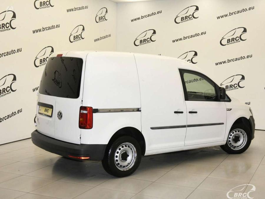 White Volkswagen Caddy 2018 in Vilnius, with an engine capacity of 1.97 L and mileage of 94 thousand km for 7500 €, photo 3 on AUTOMOTO.COM.LV