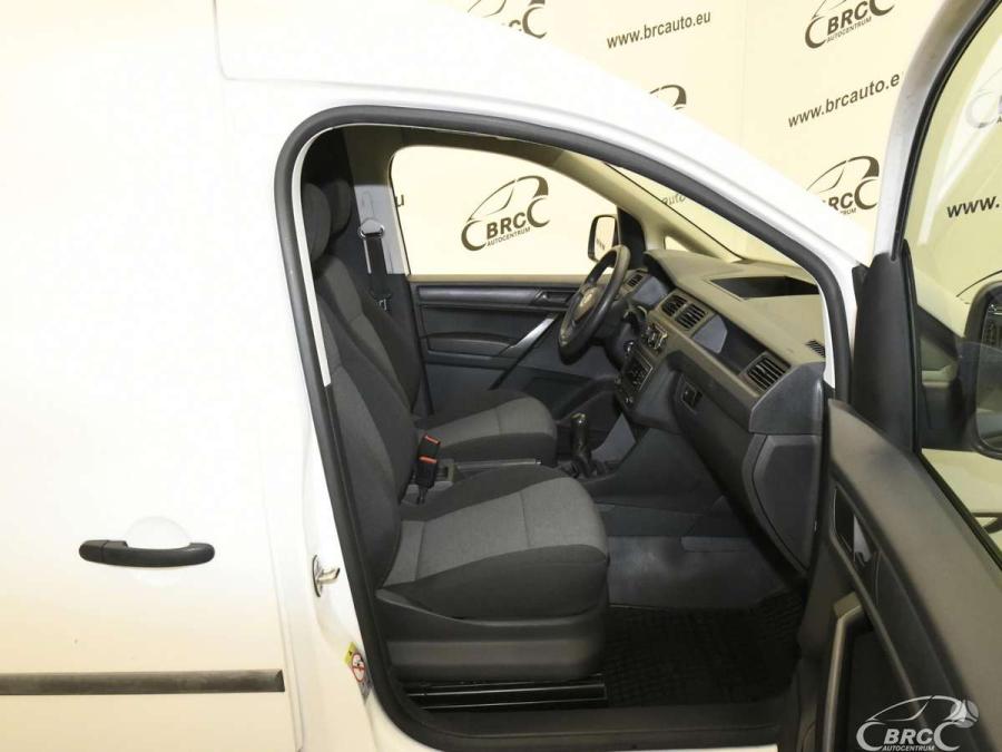 White Volkswagen Caddy 2018 in Vilnius, with an engine capacity of 1.97 L and mileage of 94 thousand km for 7500 €, photo 5 on AUTOMOTO.COM.LV